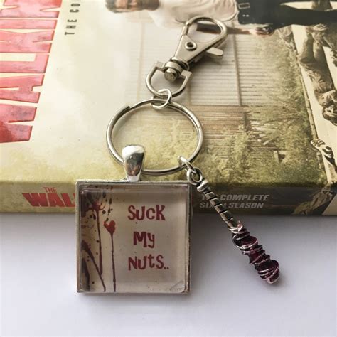 Suck My Nuts Abraham And Negan Inspired Keyring Or Bag