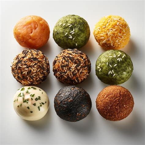 Premium AI Image Turkish Falafel Delight Six Vegetarian Falafels