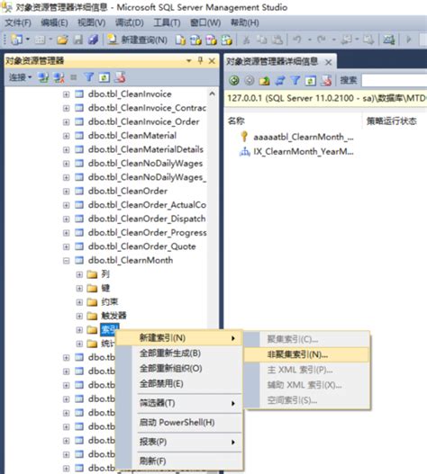 SQL Server创建索引 使用SQL Server Management Studio创建Access软件网