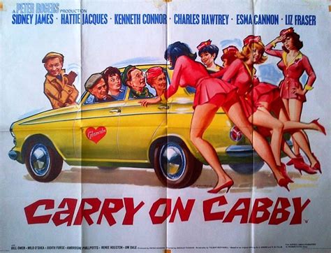 Tom Chantrell Posters Carry On Cabby Chantrell Quad 1963 1963