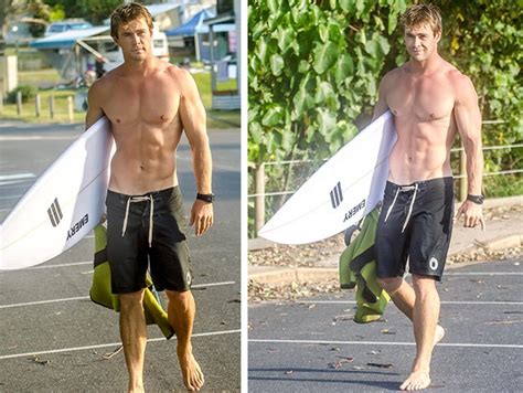 Omg Namaste Chris Hemsworth Hits The Beach After Moving Back To