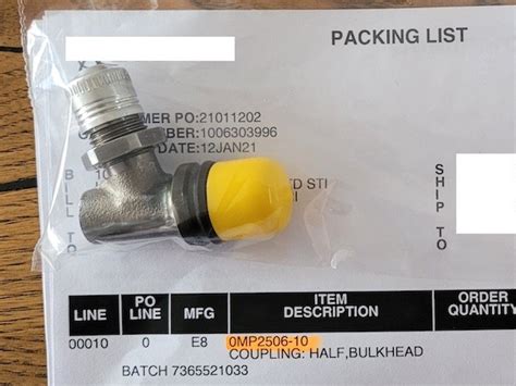 Omp2506 10 Coupling Half Quick Disconnect