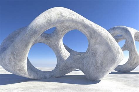 View Of D Modern Sphere With Arches Premium Ai Generated Image