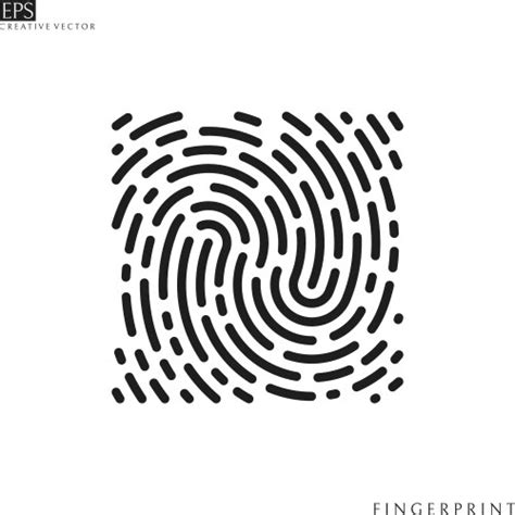 Fingerprint Or Fingertip Print Pattern Royalty Free Vector