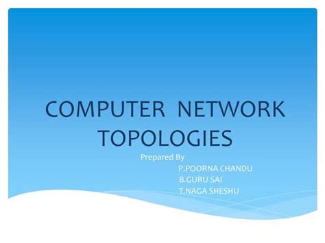 Computer Network Topologies Pptx Computer Networking Computing