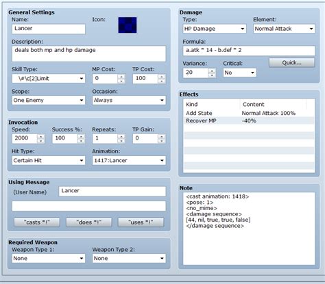 Script Request Multiple Damage Types In One Skill RPG Maker Forums