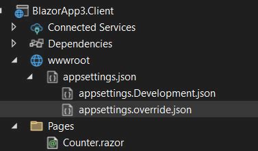Having Difficulties Including Appsettings Override Json File In Blazor