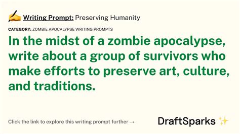 Writing Prompt Preserving Humanity • Draftsparks
