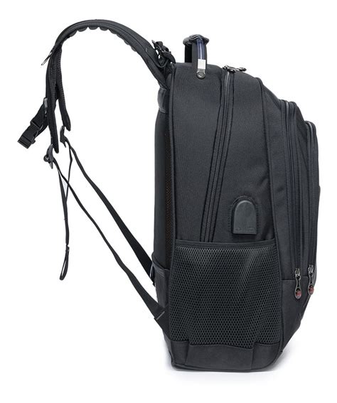 Mochila Executiva Masculina Grande Notebook Swissport Preta Parcelamento Sem Juros