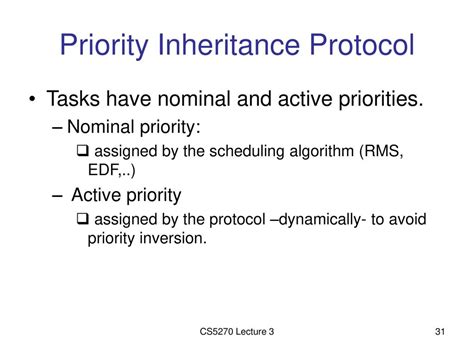 scheduling and resource access protocols basic aspects ppt download