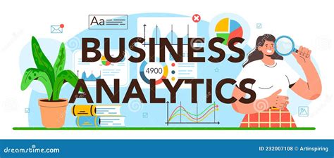Business Analytics Typographic Header Data Journalism Or Data Driven