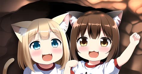 ブル猫 たちゅけてくれてありがちょにゃーーーん！ちあわせだにゃ～ん♥ シンセカイexamのイラスト Pixiv