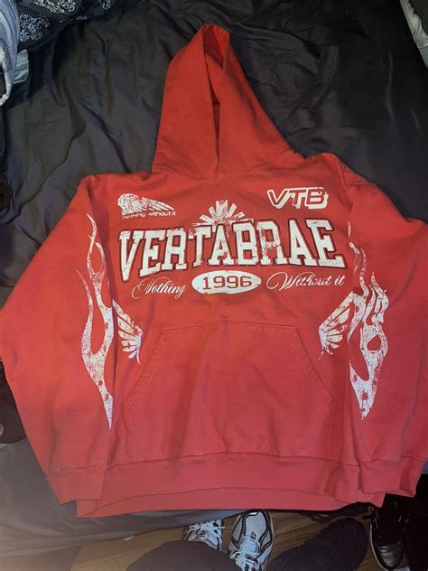 Vertabrae Red Vertabrae 07 Hoodie Grailed