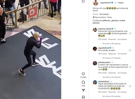 Entre treinos e provocações Nego do Borel e MC Gui trocam farpas antes de luta de boxe
