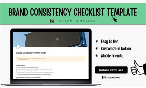 Notion Brand Consistency Checklist Template Template Road