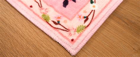 Macgace 5x7 Pink Floral Rug For Living Room Machine