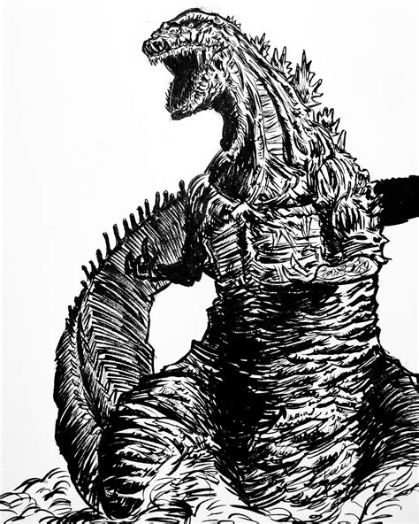 Opening Up A New Sketchbook R Godzilla