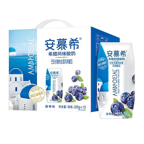 伊利安慕希酸牛奶希腊风味常温酸奶 礼盒安慕希蓝莓味205g 12盒 1提 京东商城降价监控 价格走势 历史价格 一起惠神价网