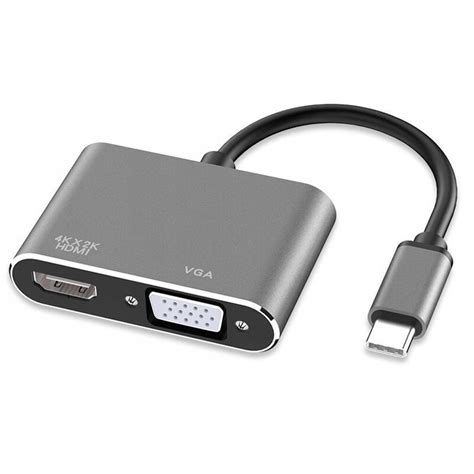 Hub Usb C Hdmi 4kvga Compact Gri Inchis Emagro