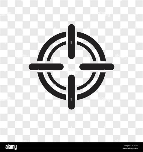 Target Vector Icon Isolated On Transparent Background Target Transparency Logo Concept Stock