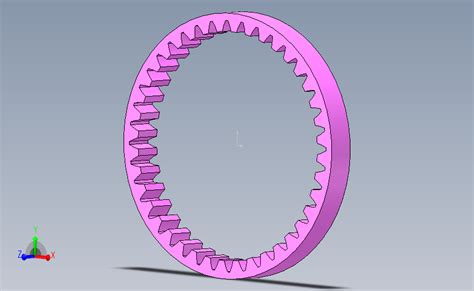 12月07日：渐开线直齿内齿轮、切割机solidworks 2019模型图纸下载 懒石网