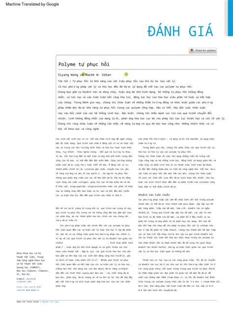 Self Healing Polymer Pdf