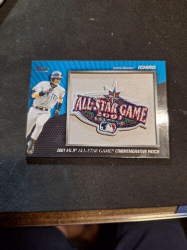 2010 Topps Commemorative Patch Ichiro Suzuki Seattle Mariners 2001 All