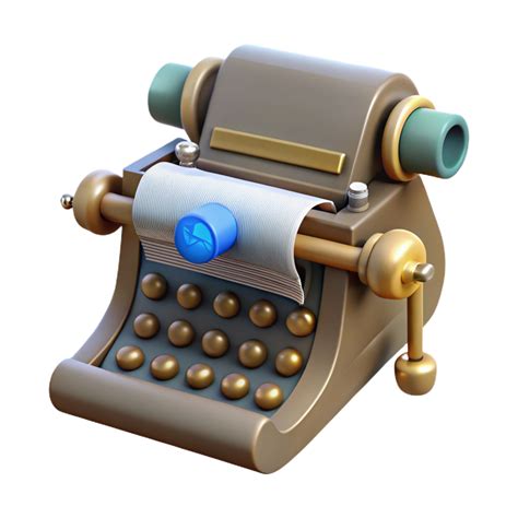 Elegant Classic An Antique Typewriter Typing Lines Of High Resolution