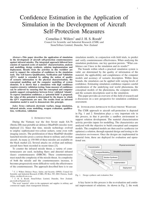 Pdf Confidence Estimation In The Application Of Simulation In The Development Of Aircraft Self