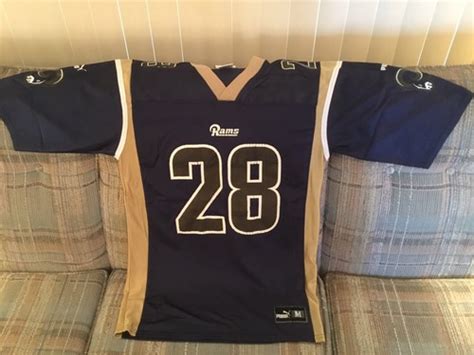 Marshall Faulk 28 St Louis Rams Nfl Vintage Reebok Football Jersey