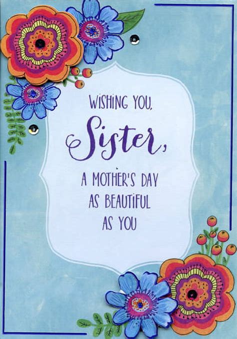 Happy Mothers Day Sister 3d Greeting Card Wenvelope