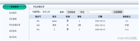 基于springboot宿舍管理系统（包含数据库源代码，系统参考文档，完美运行，可远程调试）宿舍管理前端页面图片 Csdn博客