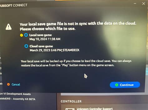 Ubisoft Connect Games Wont Sync Saves R Steamdeck