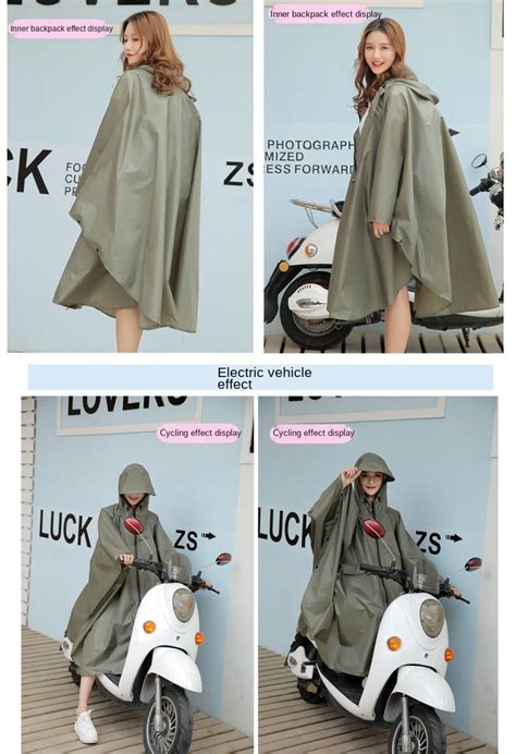 Badu Bg Голям размер наметало Дъждобран Дишащ дамски дълъг дъждобран Леко дъждобран Пончо Дамски