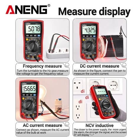 Aneng An870 Digital Multimeter 19999 Counts True Rms Multimeters Trans