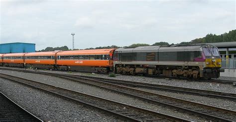 The Class 206 In The Enterprise Colours With An Intercity Is Arriving