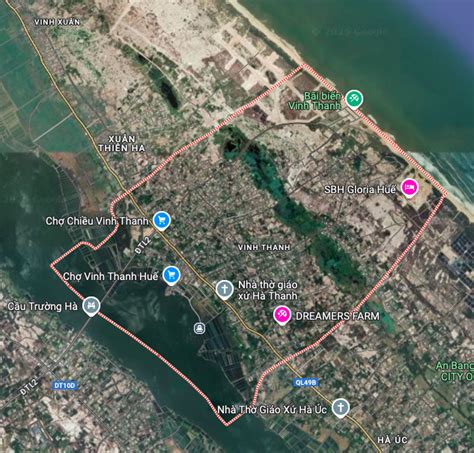 Bản đồ Quy Hoạch Giao Thông Xã Vinh Thanh Huyện Phú Vang Tp Huế