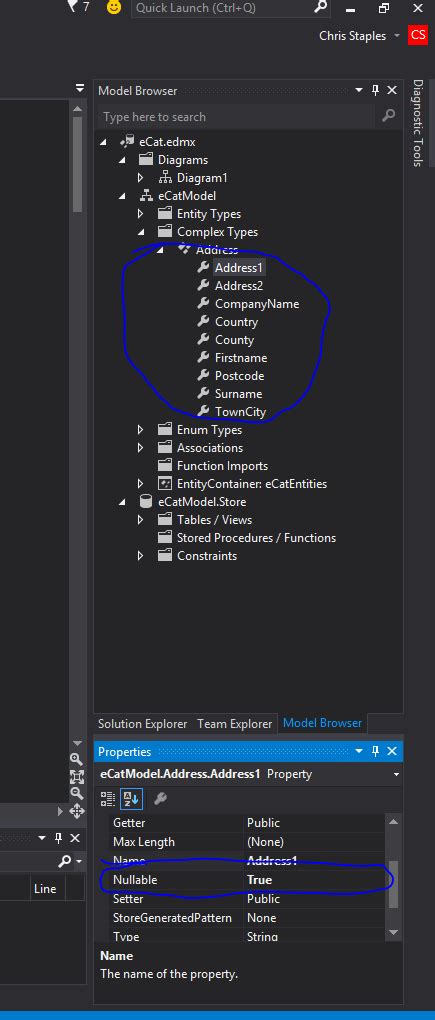 C Entity Framework Complex Type Validation Db First Stack Overflow