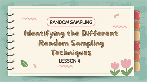 Solution Lesson 4 Identifying The Different Random Sampling Techniques