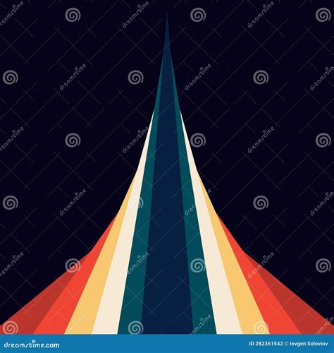 Abstract Lines Different Colors And Forms Stock Vector Illustration