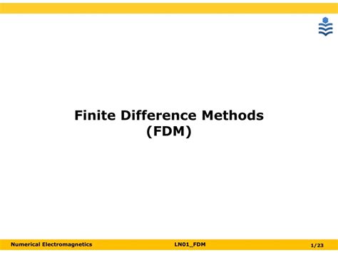 Ppt Finite Difference Methods Fdm Powerpoint Presentation Free Download Id 634966
