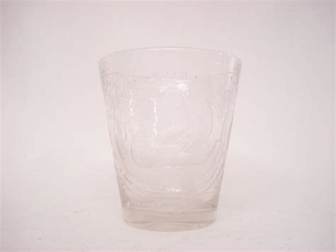Bonhams A Bohemian Ship Engraved Thick Walled Beaker Early 18th Century
