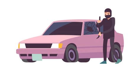 Car Stolen Wheels Illustrations Royalty Free Vector Graphics And Clip