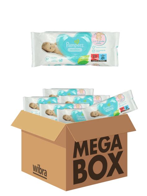 Pampers Sensitive Lingettes Bébé Mégabox 624 Lingettes Wibra France