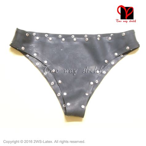 Buy Sexy Latex Underwear With Rivet Rubber Briefs