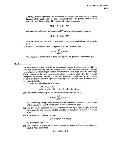 Convolution Problems Pdf Physics Science