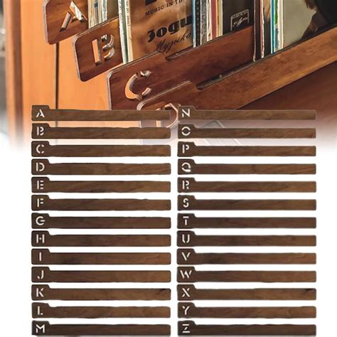 Vinyl Record Dividers Wooden Record Dividers Alphabetical Vinyl Record