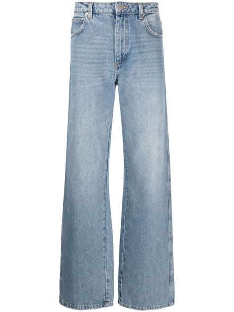Mainless Calça Jeans Reta Destroyed - Farfetch | Straight leg jeans ...