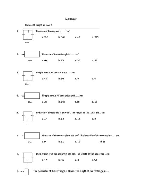 Math Area Perimeter And Line Graph Pdf Length Mathematics