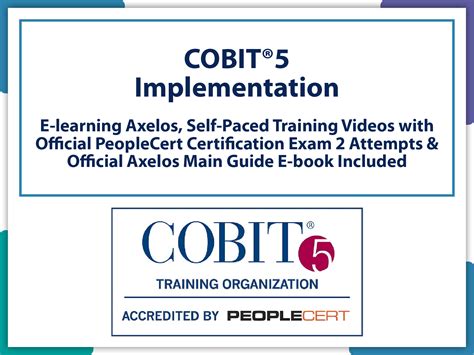 Cobit®5 Implementation E Learning Axelos Self Paced Training Videos